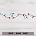 Christmas Lights SVG, Christmas String Lights Svg, Christmas Decor SVG ...