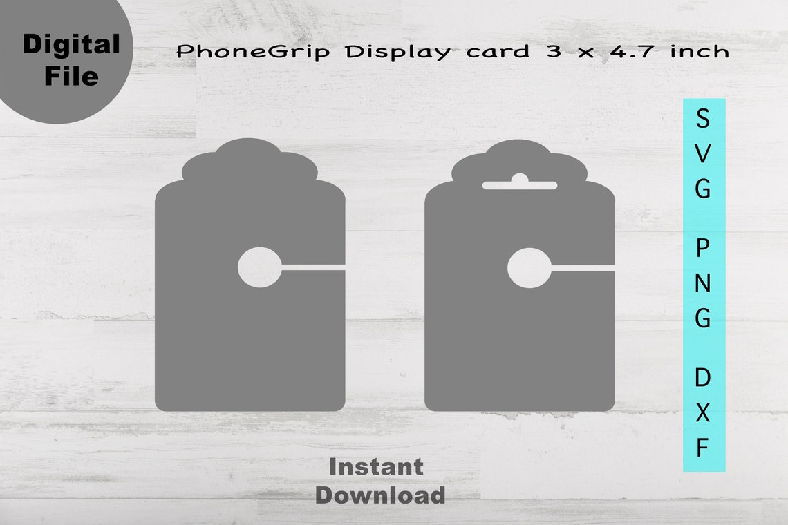 Phone Grip Display Card Svg Phone Grip Template Svg/png/dxf | Etsy