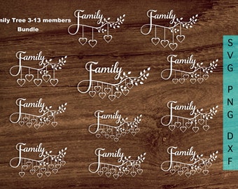 Family Tree 13 Members - Etsy