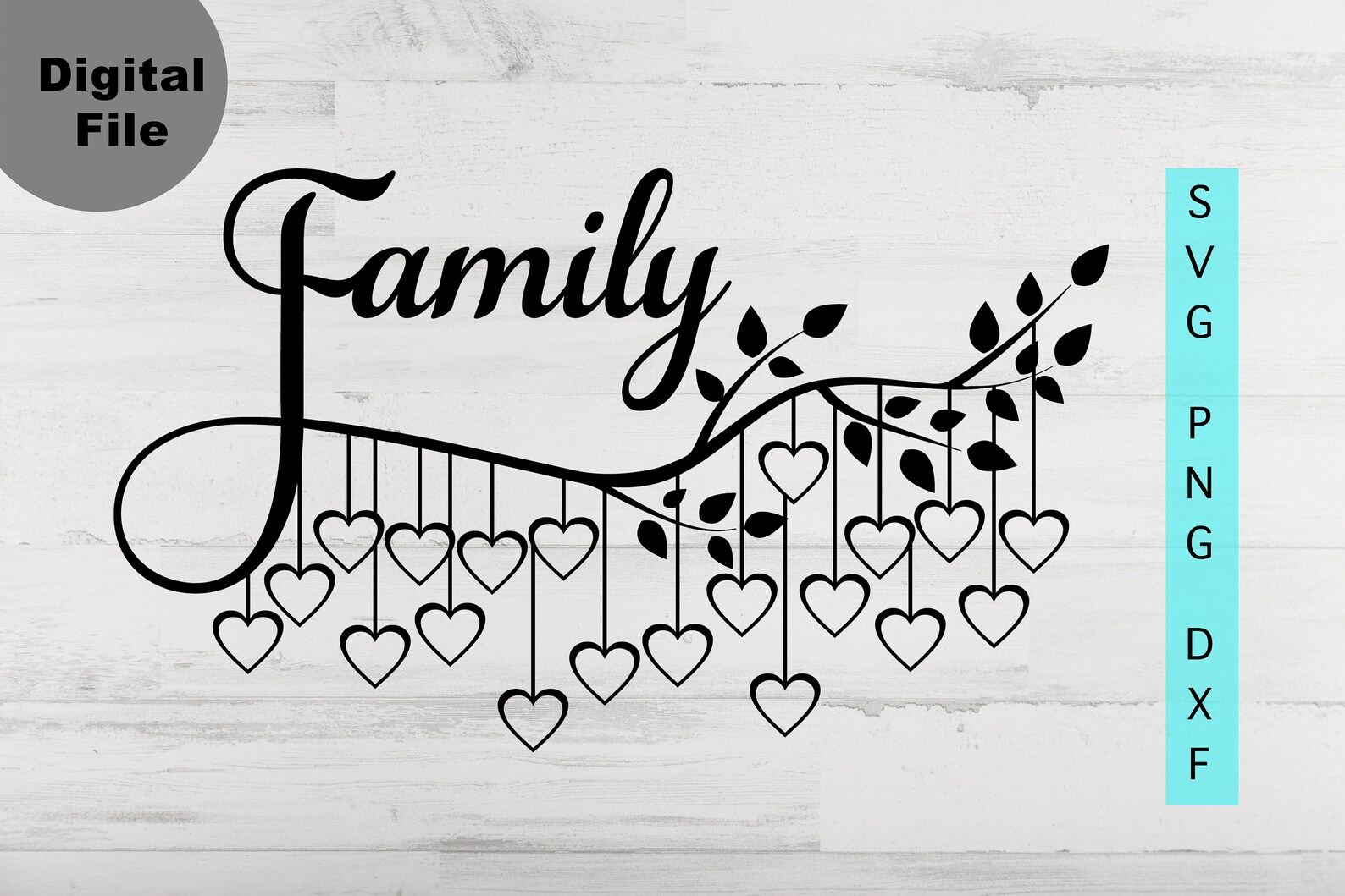 Family Tree 20 Members Svg, Family Tree Branch Heart Frame Svg/png/dxf ...