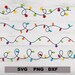 Christmas Lights SVG, Christmas String Lights Svg, Christmas Decor SVG ...