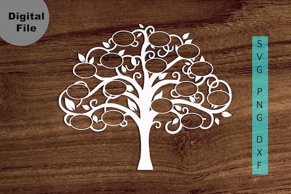 Woodworking & Carpentry Family Tree SVG File for 15 names Family Tree ...