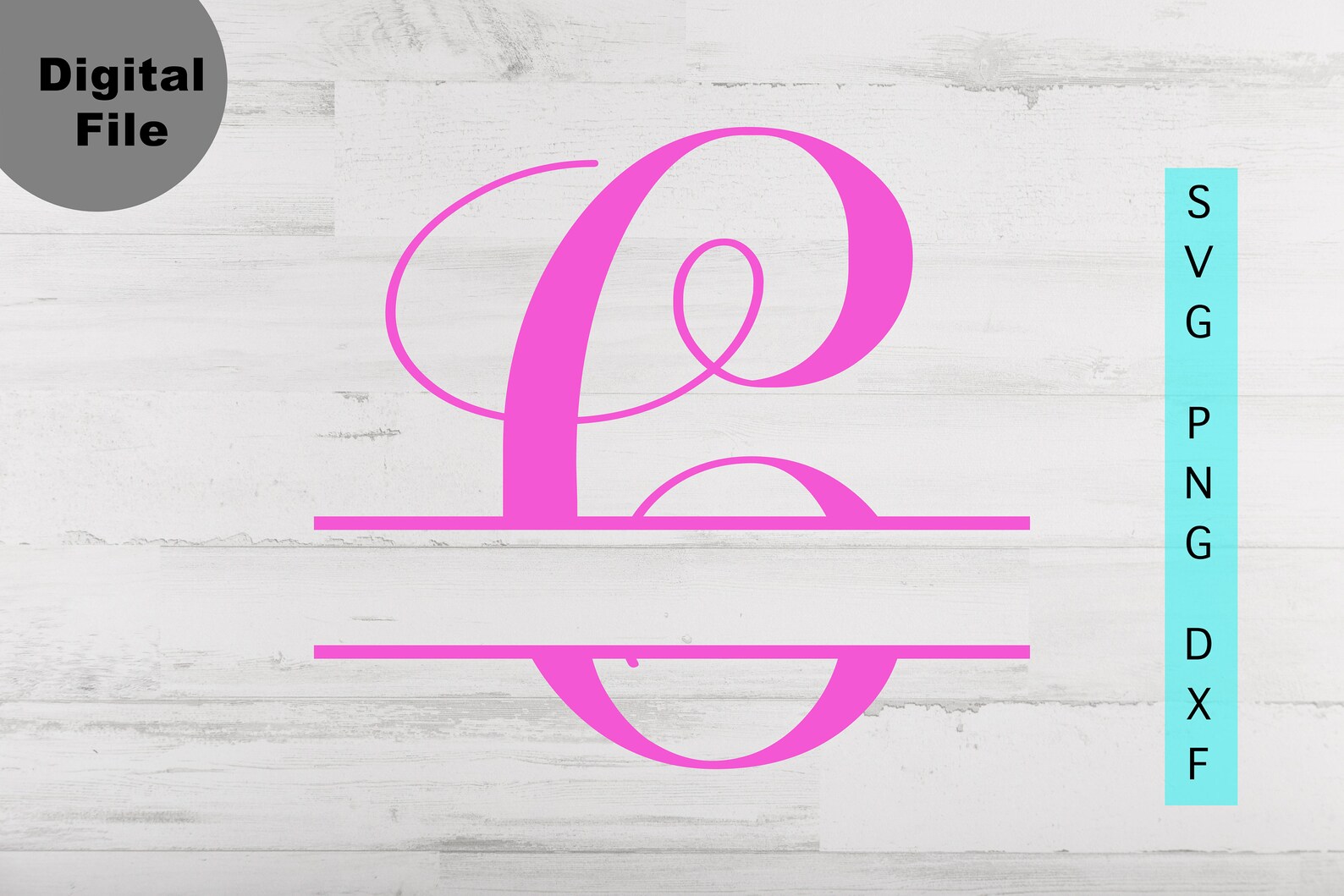 Split Monogram Frame C Svg Split Letter V Svg/png.dxf File | Etsy