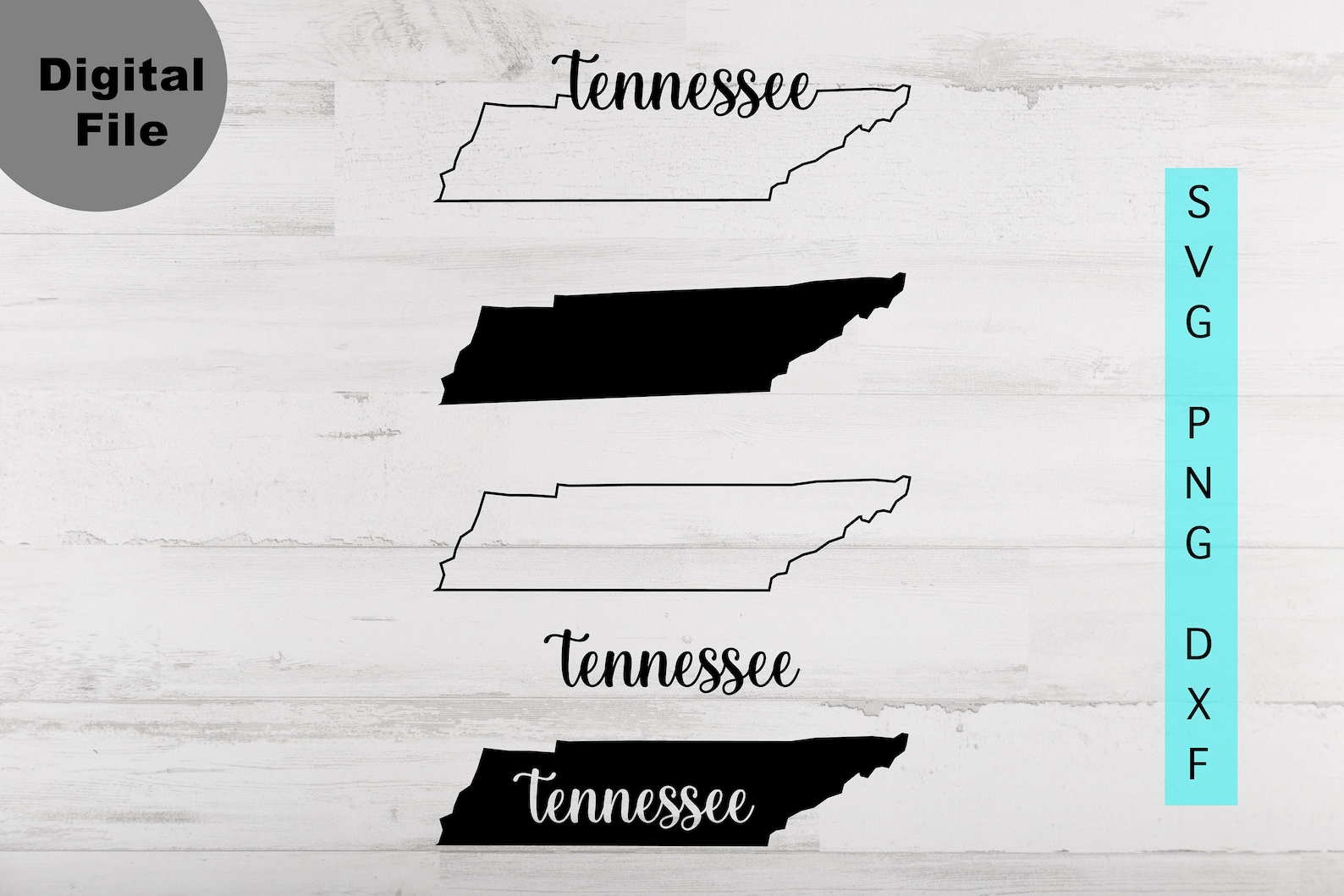 Tennessee Sate Outline Svg Cricut File Tennessee State Map - Etsy