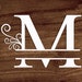 Split Monogram M SVG/PNG/DXF, Alphabet M Monogram Frame, Instant ...