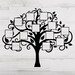 Family Tree 12 Members Svg, Family Tree Square Svg/png/dxf File, Family ...