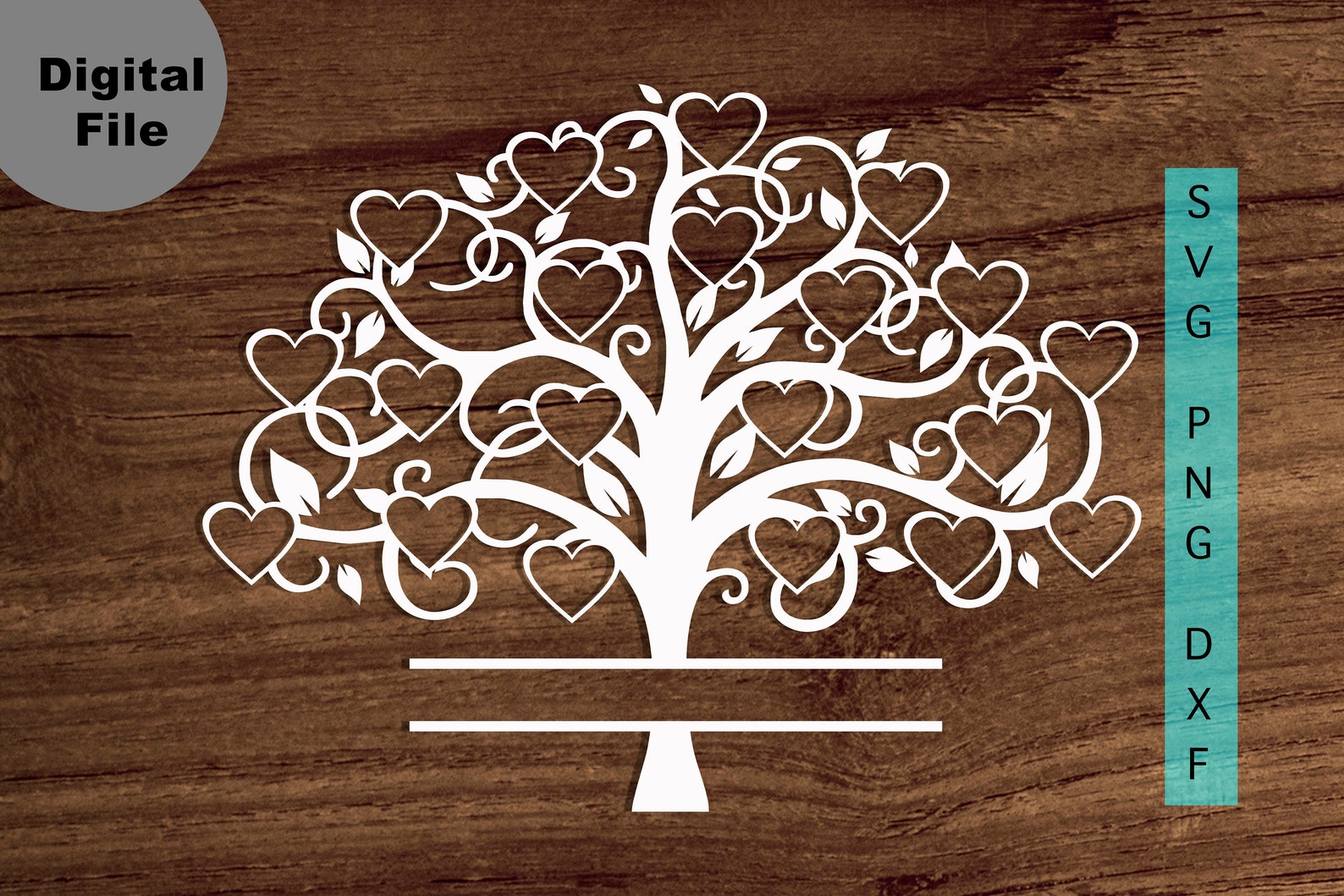 Family Tree 20 Members Svg, Family Heart Tree Svg/png.dxf File, Family ...