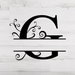 Split Monogram G Frame Svg, Single Letter G Svg/png/dxf File, Alphabet ...