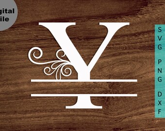Monogram Letter Y | Etsy