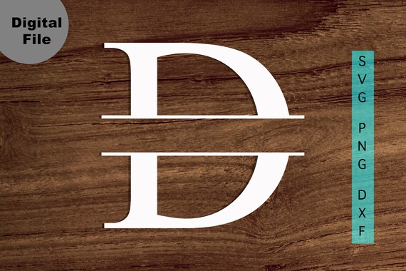 Split Monogram D SVG/PNG/DXF Alphabet D Monogram Frame - Etsy