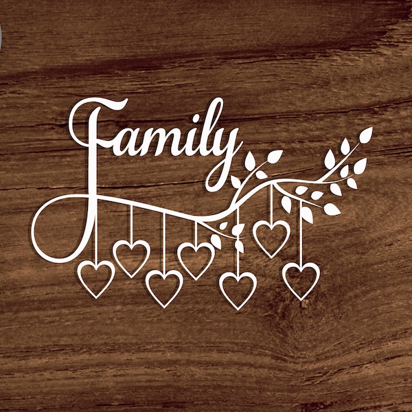 Family Tree 7 Branches Svg - Etsy