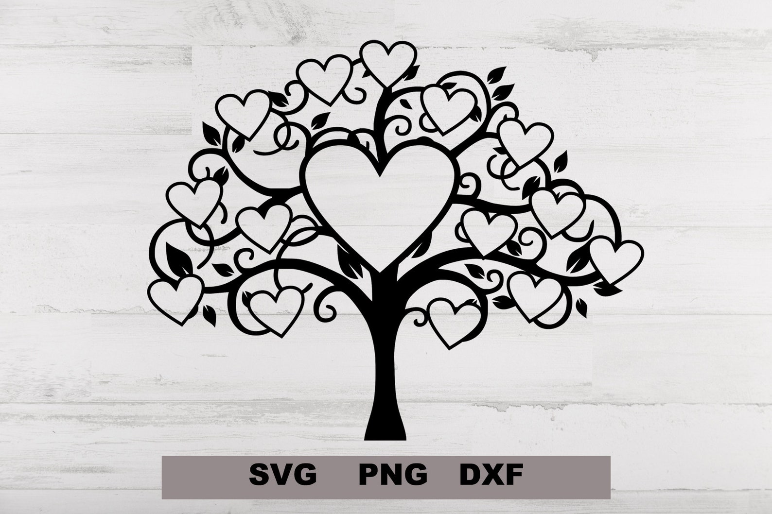Family Tree 15 Members Svg Family Heart Tree Svg/png/dxf - Etsy
