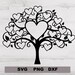 Family Tree 15 Members Svg, Family Heart Tree Svg/png/dxf File, Family ...