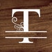 Split Letter T SVG/PNG/DXF, Alphabet T Monogram Frame, Instant Download ...