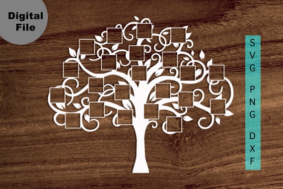 Family Tree Template Svg/png/dxf File Family Tree 22 Members - Etsy
