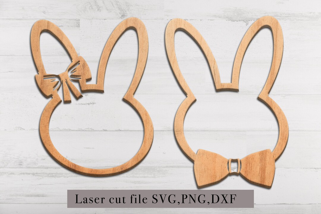 Easter Laser Cut File, Bunny Name Tag Svg, Easter Bunny Basket Name ...