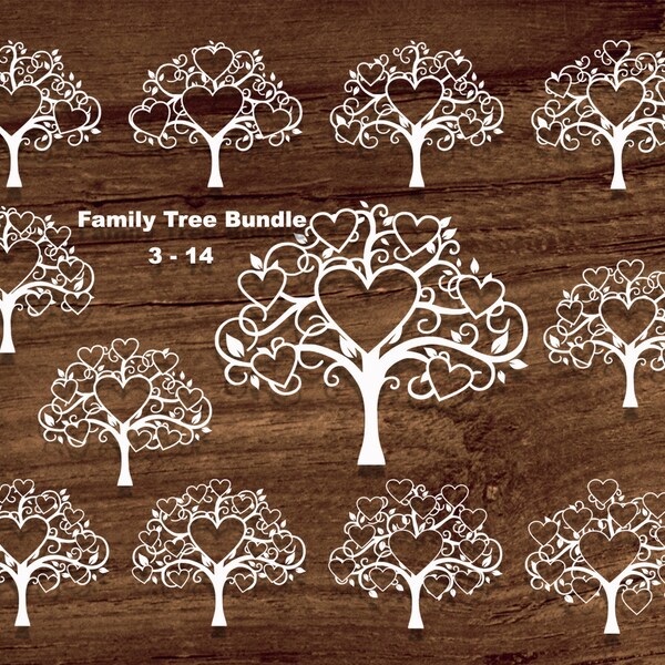 Digital Family Tree - Etsy