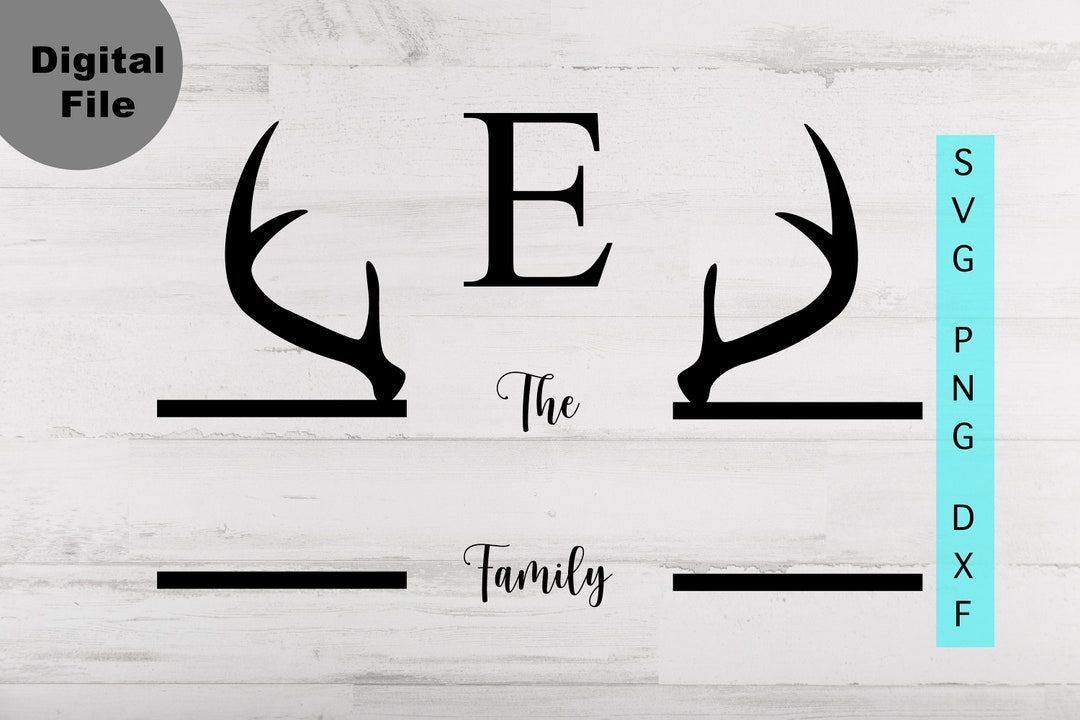 Family Sign Svg, the Family Name Svg/png/dxf File, Alphabet E Frame ...