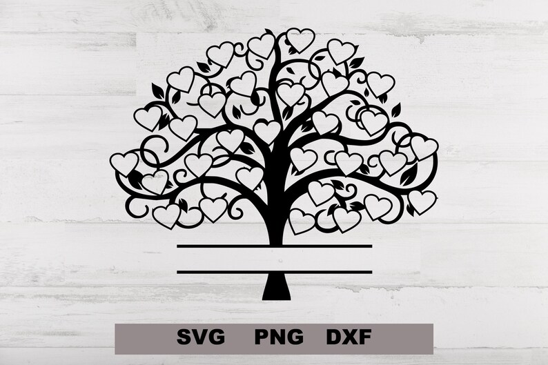 Family Tree 31 Members Svg Family Heart Tree Svg/png.dxf - Etsy