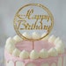 Birthday Cake Topper Svg, Cake Topper Round Frame Svg/png.dxf File ...