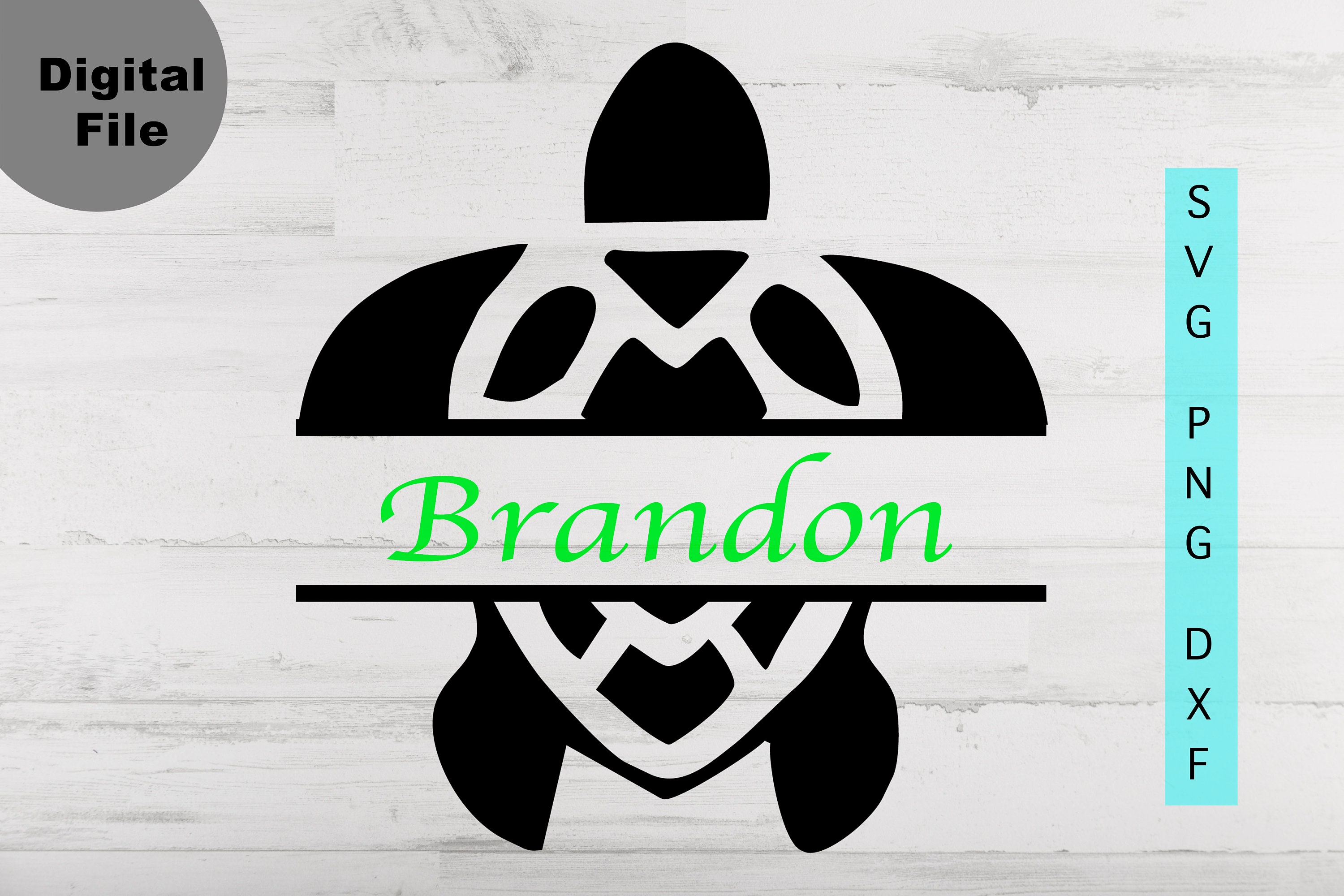 Split Turtle SVG File Sea Turtle Svg File for Cricut Turtle | Etsy