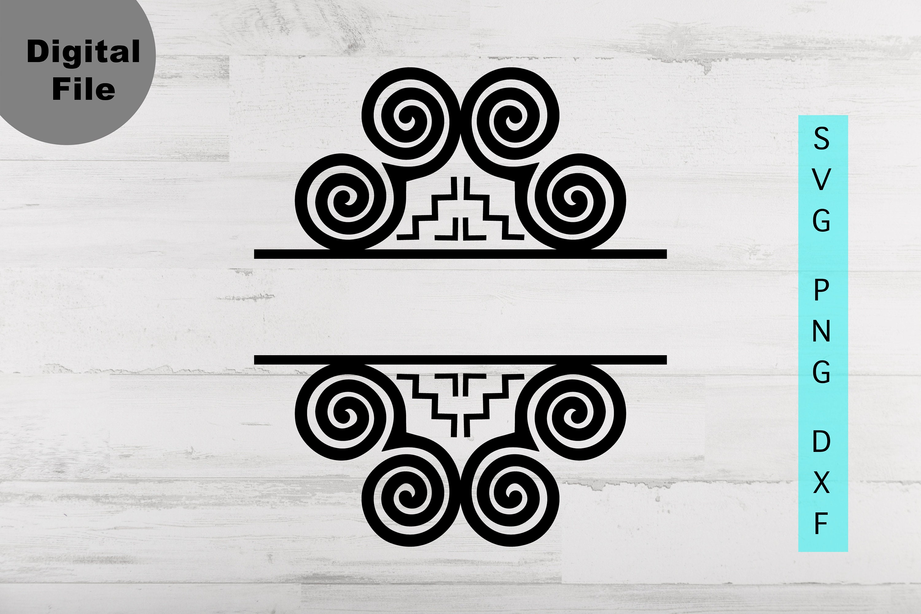 Hmong SVG Cut File, Hmong Monogram Svg/png/dxf File, Split Hmong Name ...