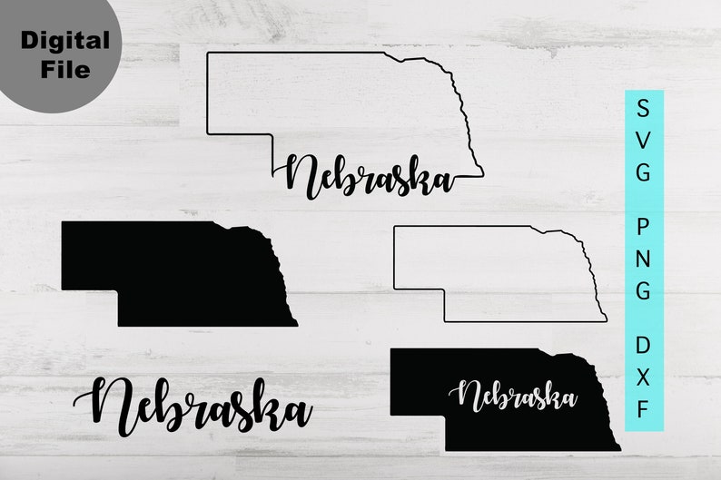 Nebraska Sate Outline Svg Cricut File Nebraska State Map Svg - Etsy