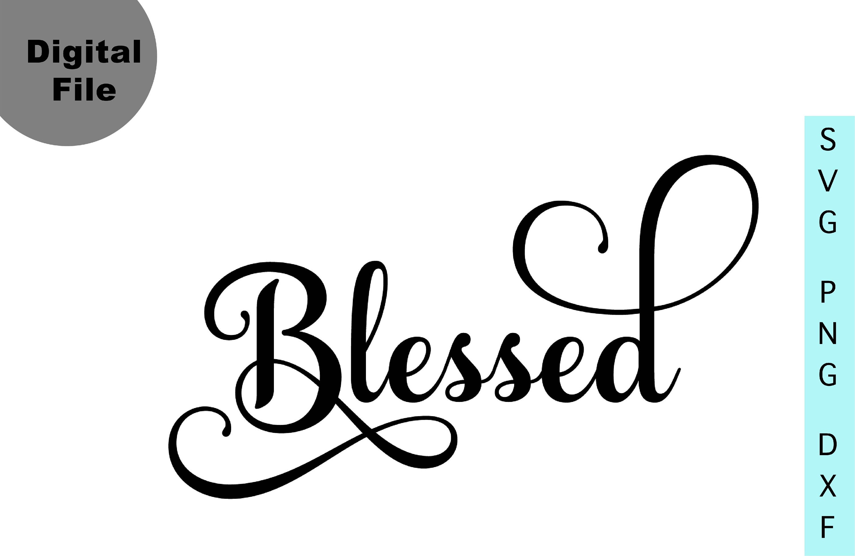 Blessed Svg Thanksgiving Sign Hand lettered Svg/png/dxf | Etsy