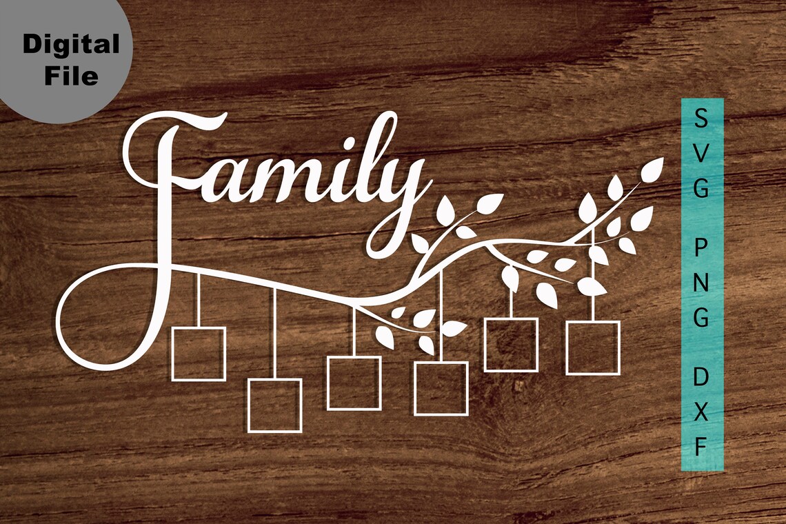 Family Tree Branch 2 13 Members Svg Bundle Family Tree | Etsy