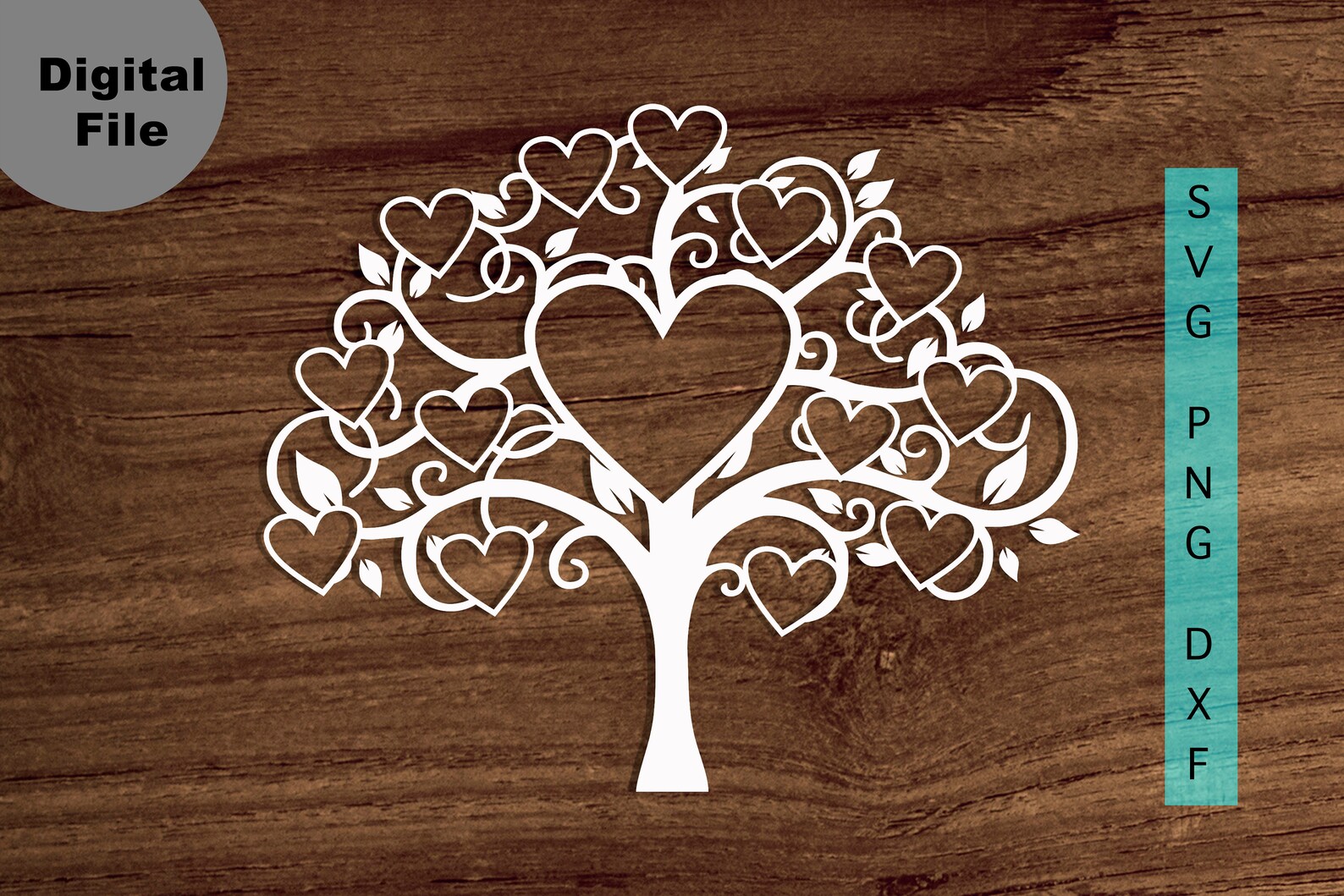 Family Tree 14 Members Svg, Family Heart Tree Svg/png.dxf File, Family ...