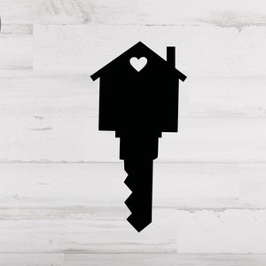 House Key Ornament Svg, First Christmas in New Home Svg Cutfile for ...