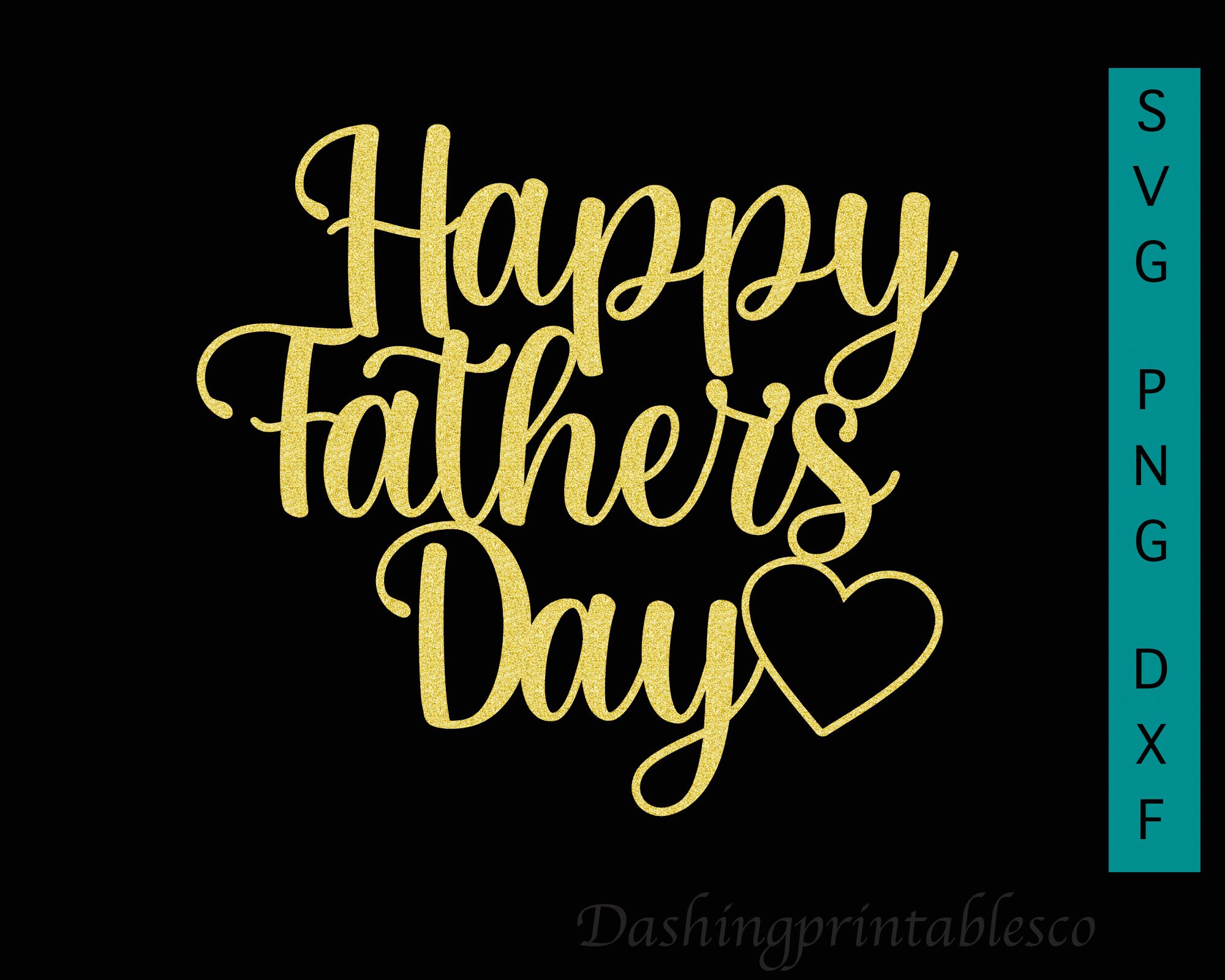 Happy Fathers Day Cake Topper Svg Cake Topper Frame Etsy