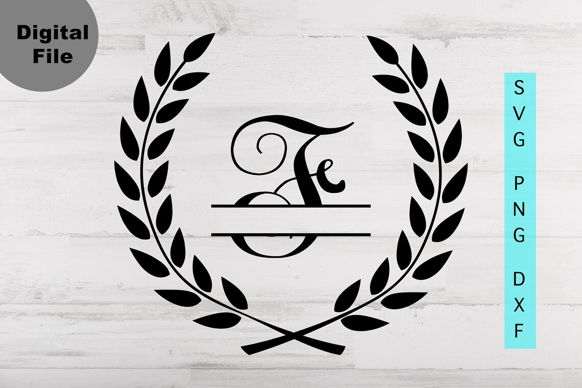 Split Letter Monogram SVG Family Monogram Svg/png.dxf File | Etsy