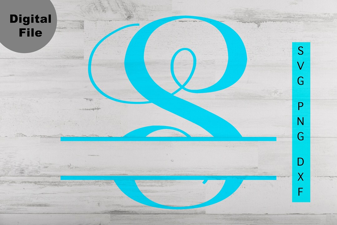 Split Monogram Frame S Svg, Split Letter S Svg/png.dxf File, Fancy ...