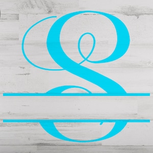 Split Monogram Frame S Svg, Split Letter S Svg/png.dxf File, Fancy ...