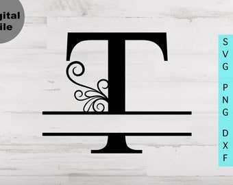 Monogram Letter T - Etsy