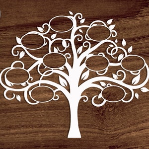 Family Tree 9 Members Svg, Family Tree Oval Frame Svg/png.dxf File ...