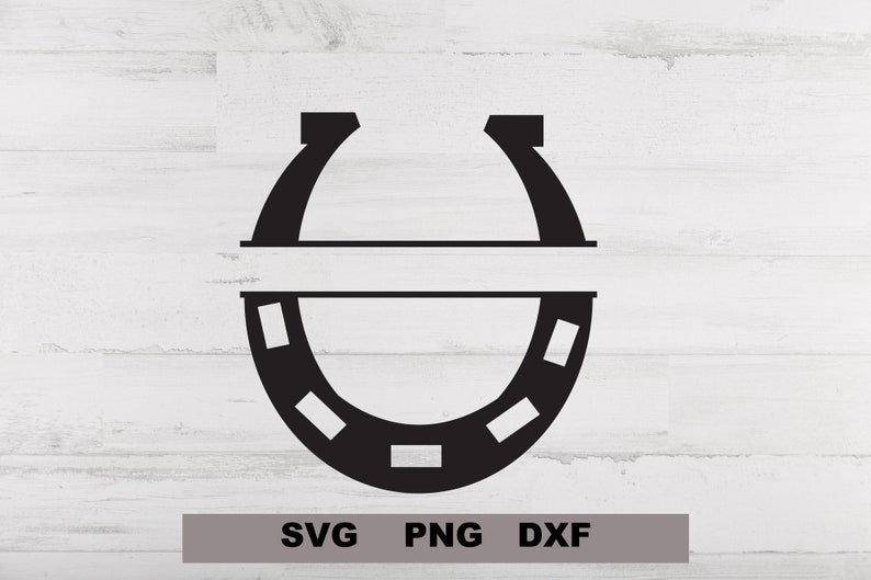 Horseshoe Split Name Frame Svg Horse Shoe Cutfile for Cricut - Etsy New ...