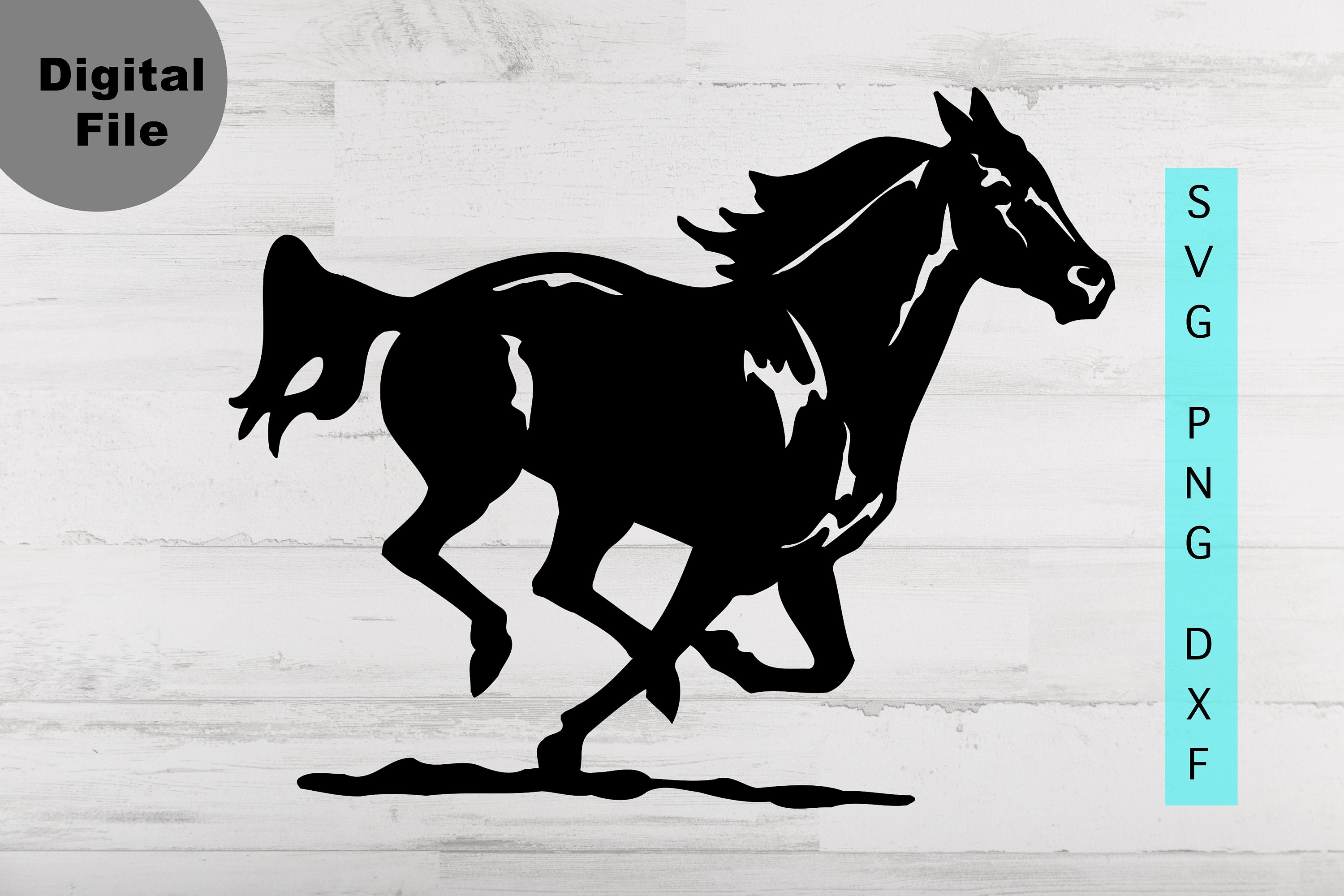 Running Horse SVG File, Horse Cut File for Cricut, Horse Lover Svg ...