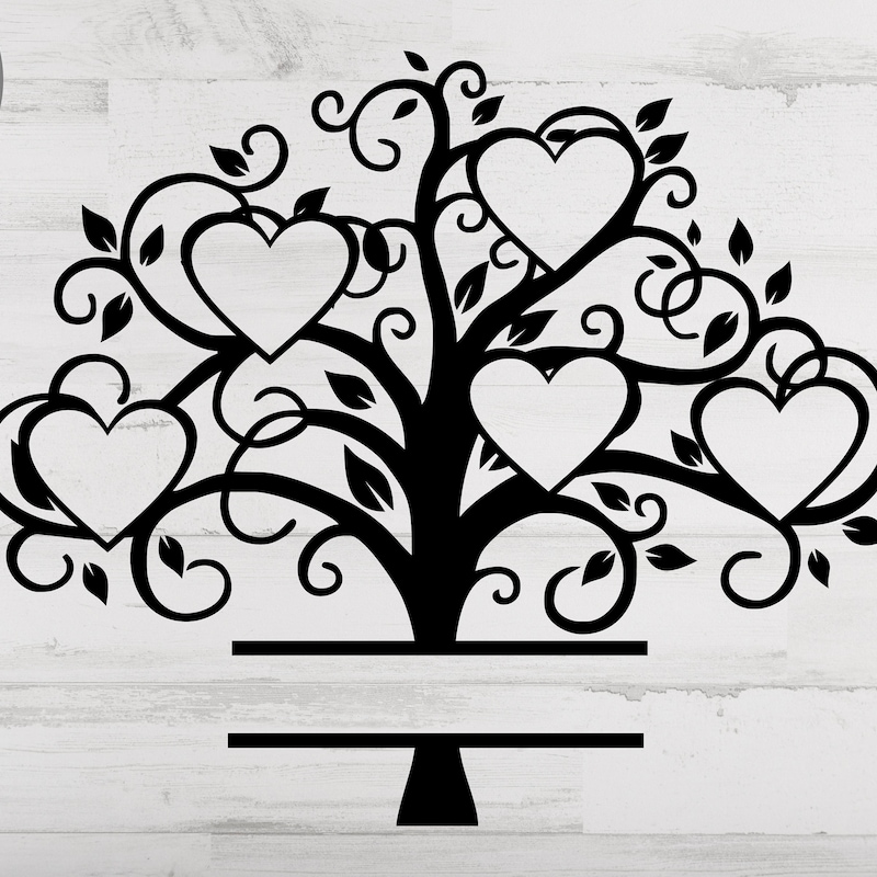 Family Tree Template 5 Members - Etsy