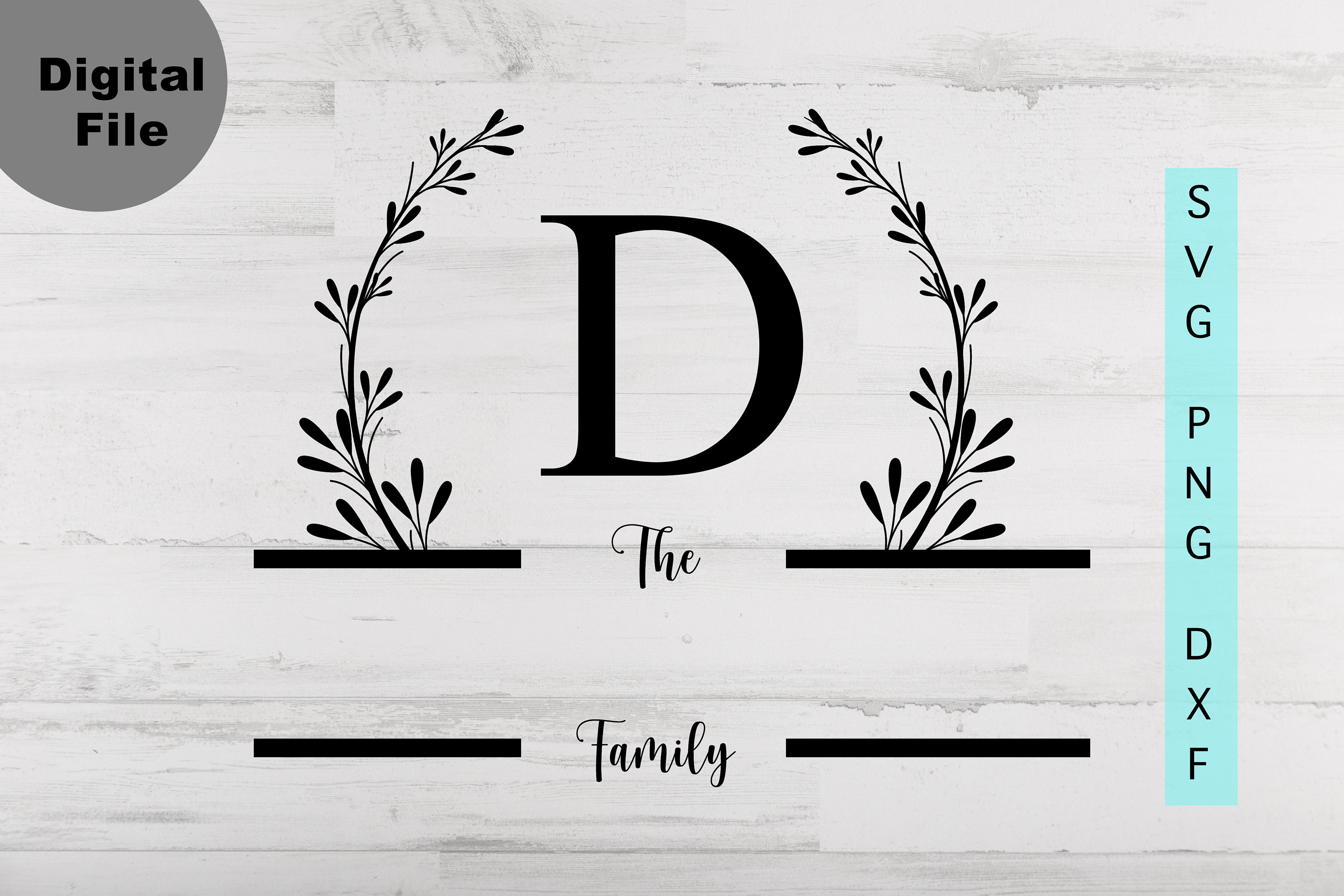 Family Sign Svg the Family Name Svg/png/dxf File Alphabet D | Etsy