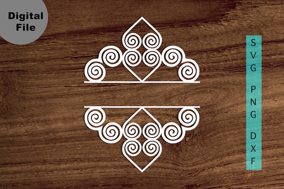 Hmong Border SVG Cut File, Hmong Monogram Svg/png/dxf File, Split Hmong ...