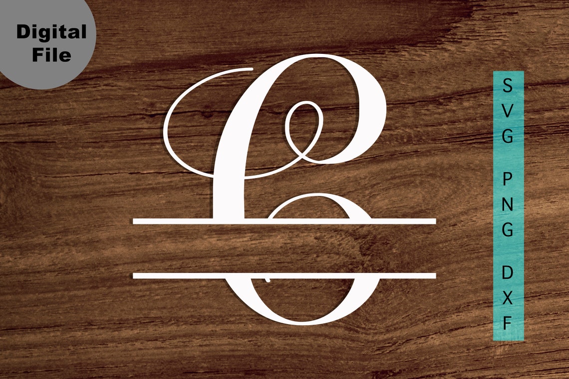 Split Monogram Frame C Svg Split Letter V Svg/png.dxf File | Etsy