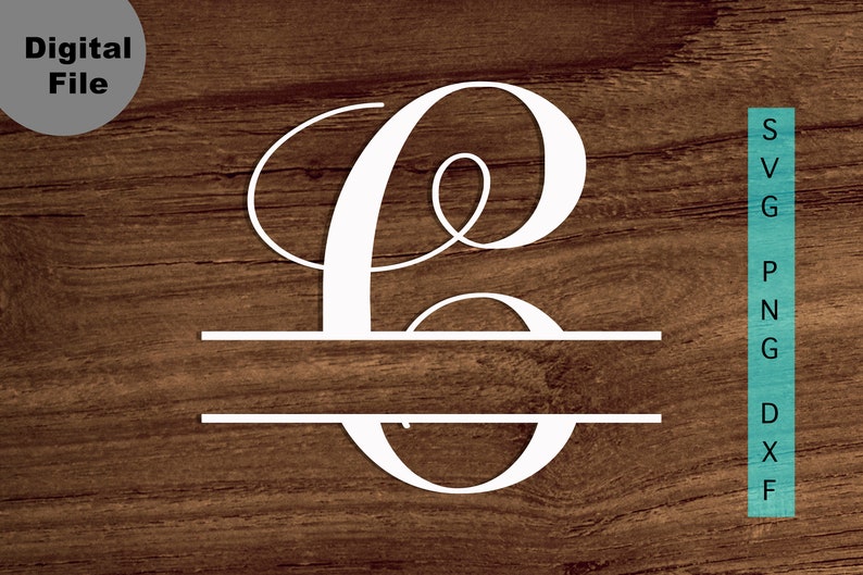 Split Monogram Frame C Svg Split Letter V Svg/png.dxf File | Etsy