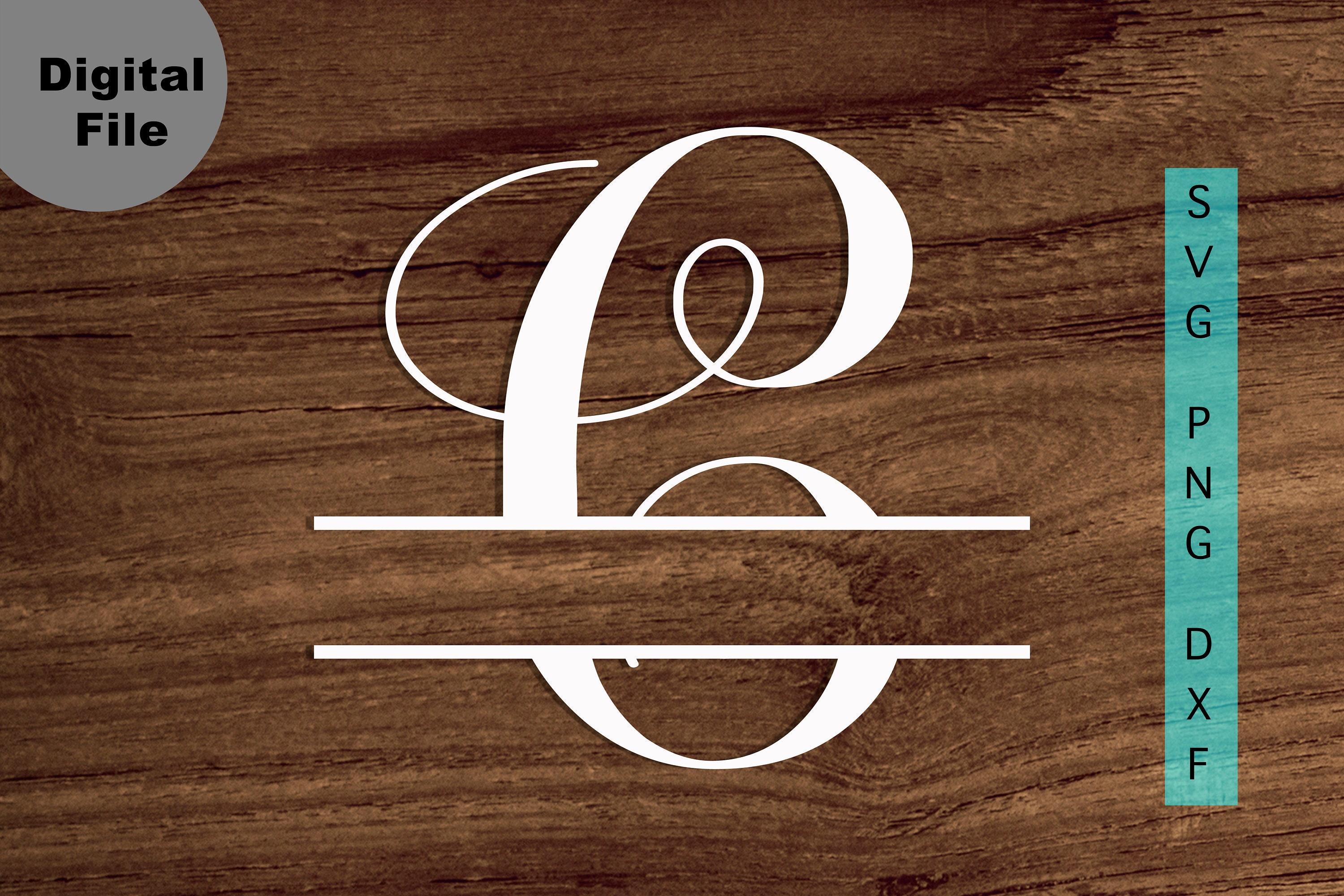 Split Monogram Frame C Svg Split Letter V Svg/png.dxf File | Etsy