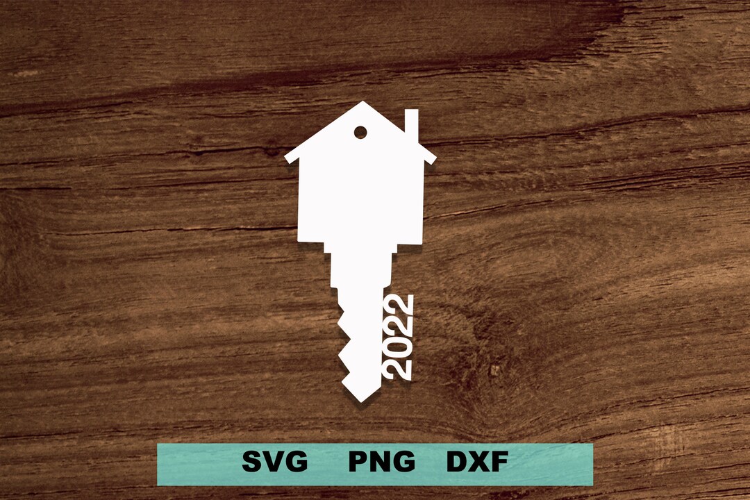 House Key Ornament Svg, First Christmas in New Home Svg Cutfile for ...