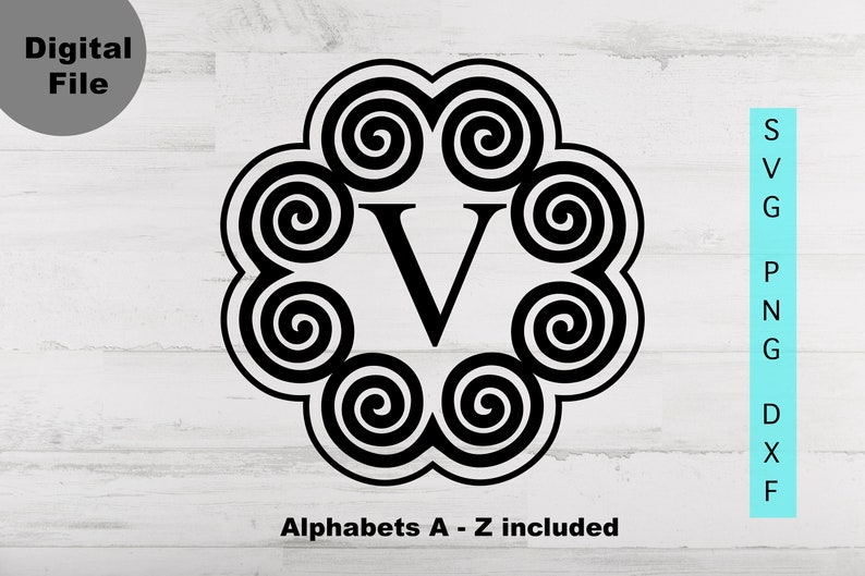 Hmong Monogram Frame Svg Hmong Alphabet Letters Svg/png/dxf - Etsy