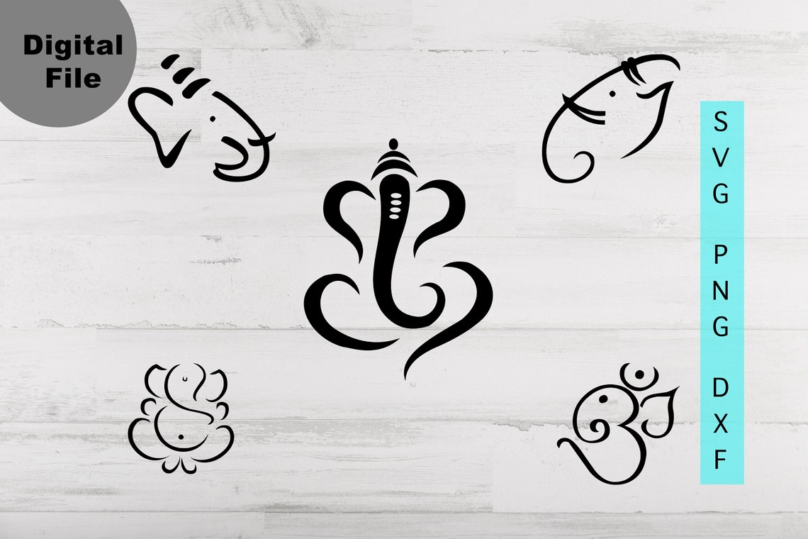 Lord Ganesha SVG File Om Symbol Svg File for Cricut Om - Etsy