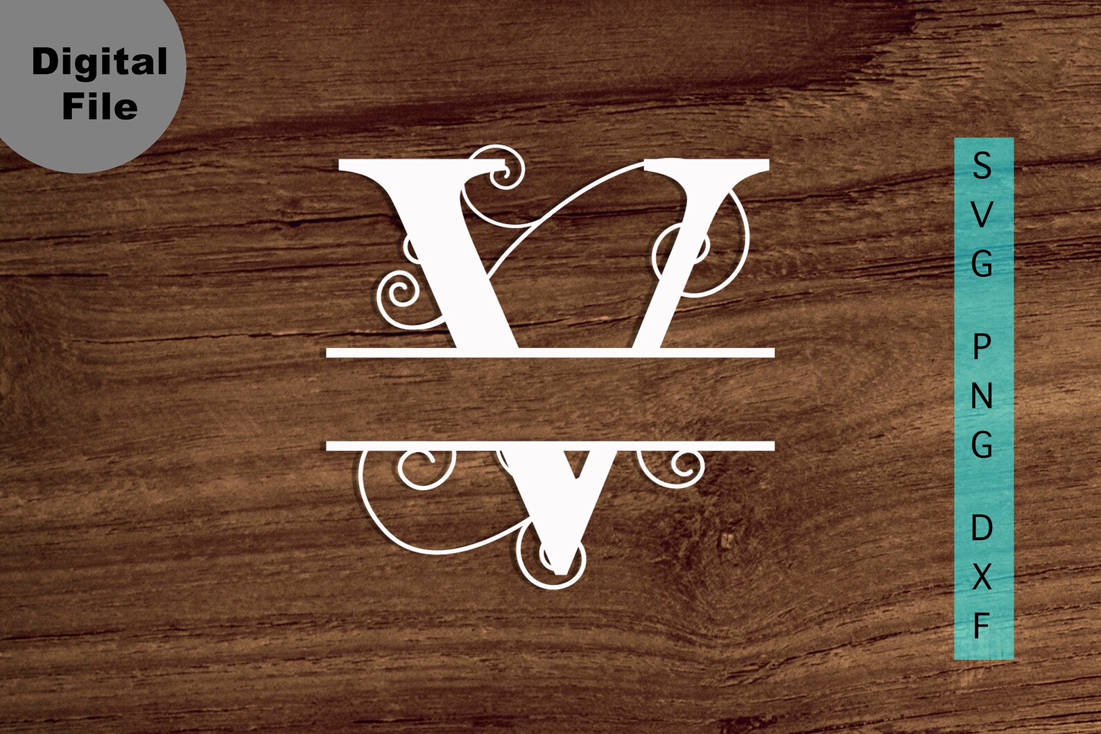 Split Monogram Font Svg, Wedding Monogram Letters Svg/png/dxf File ...