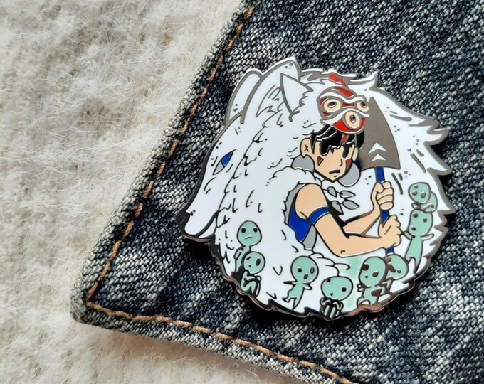 Princess mononoke pin - Etsy UK
